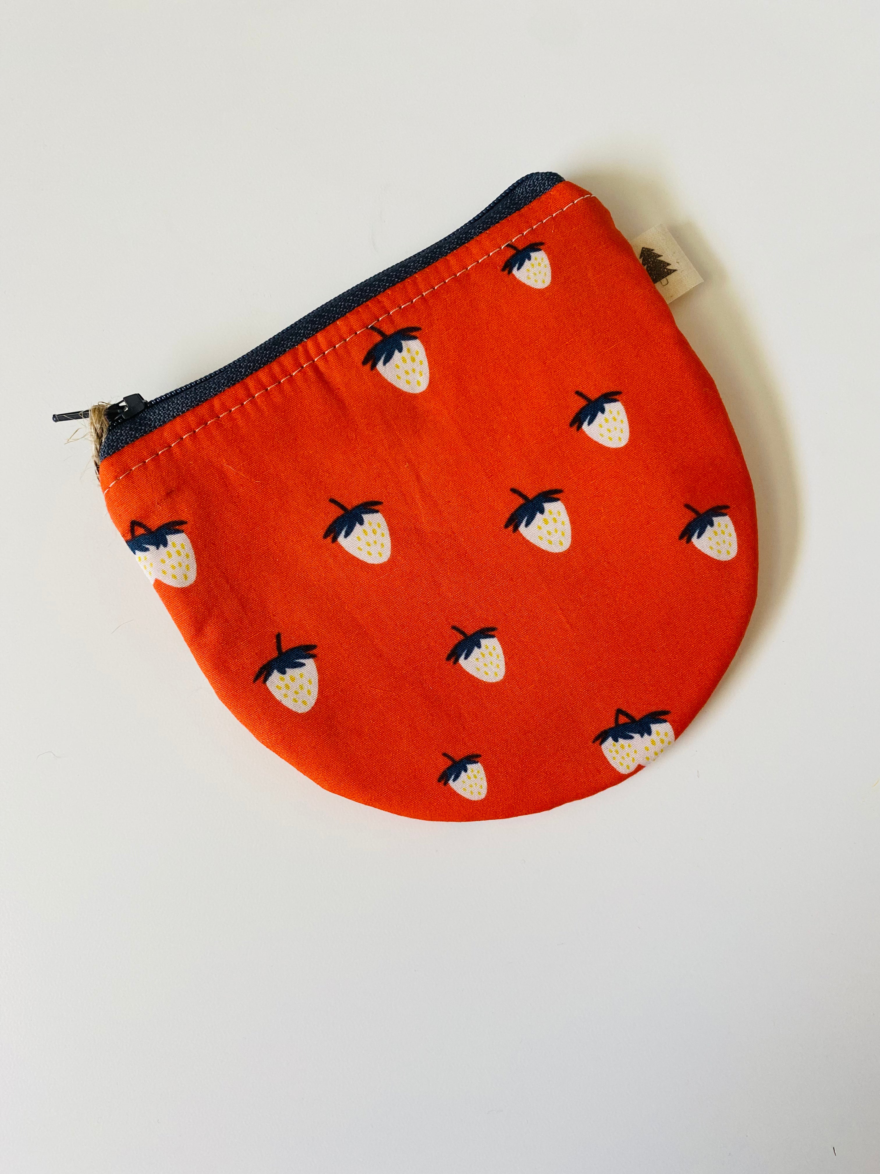 Strawberry Petal Pouch – Polka Dot Pines
